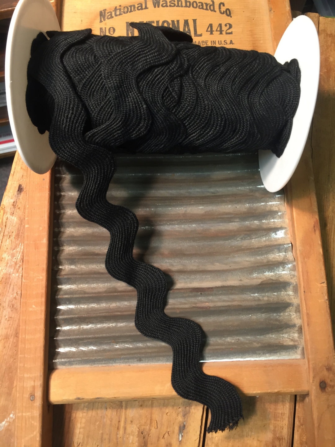 5 Yards Black Jumbo Ric Rac - Etsy