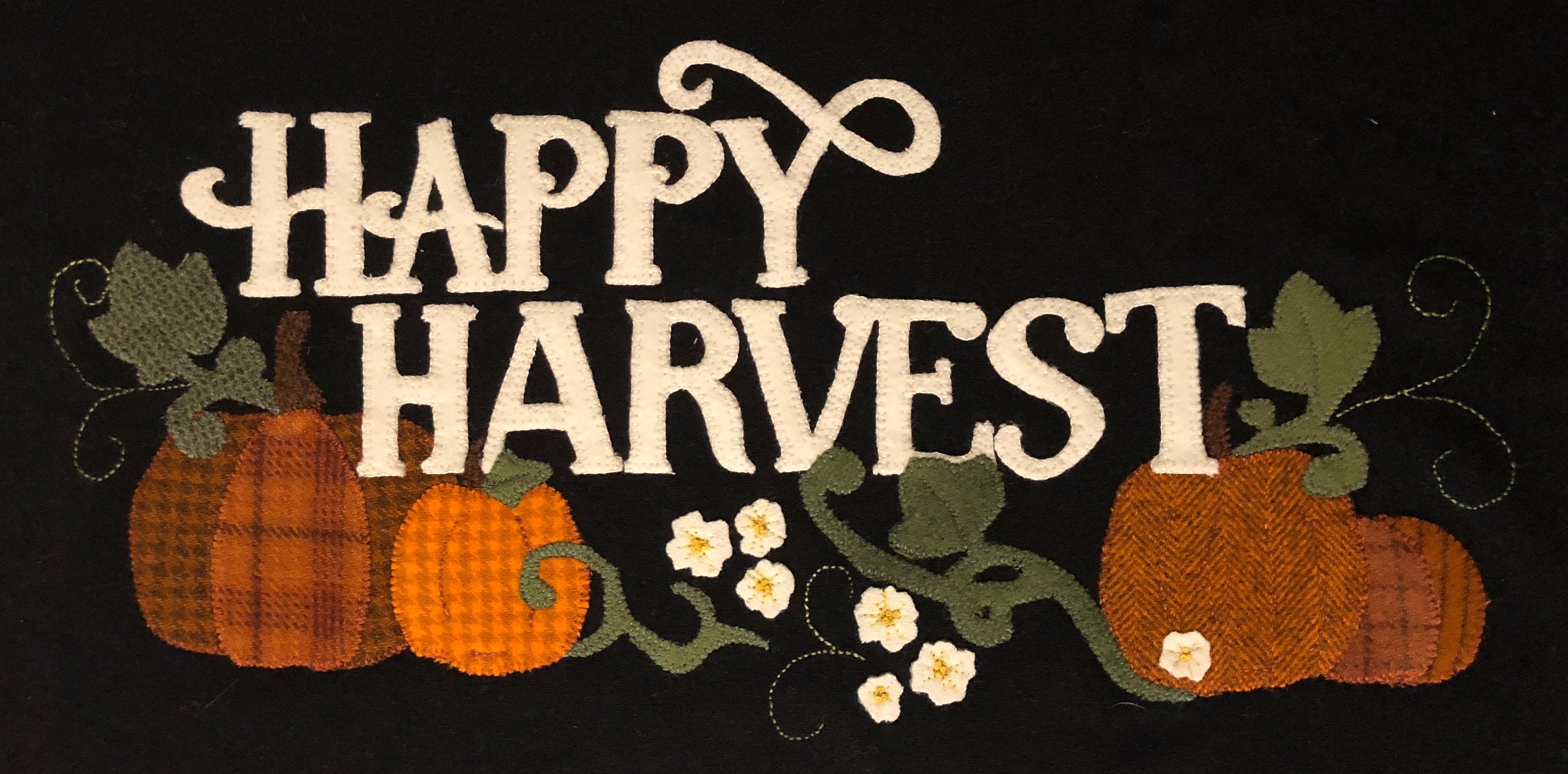 Happy Harvest Wool Applique PDF Pattern | Etsy