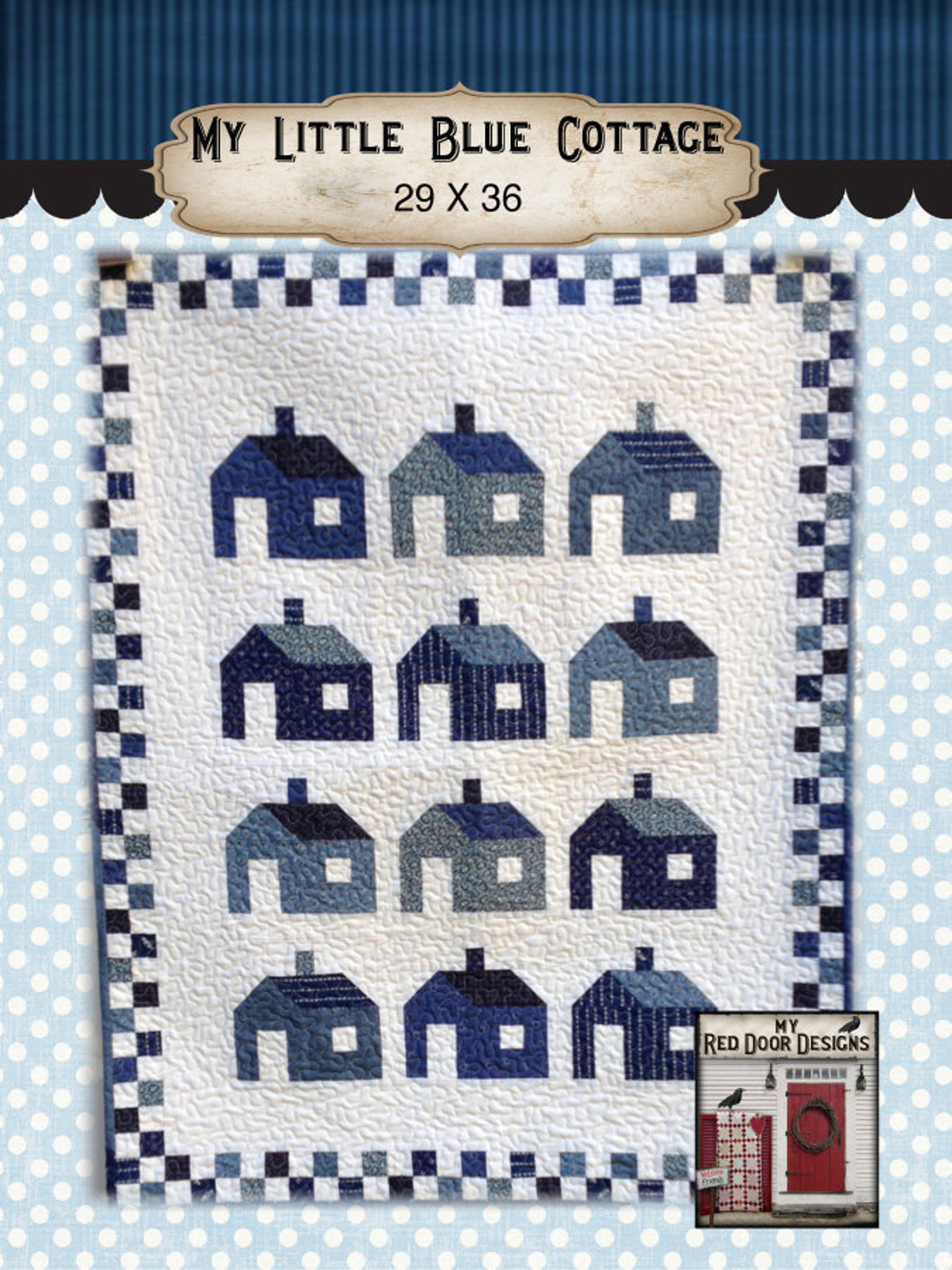 My Little Blue Cottage Pdf Pattern - Etsy