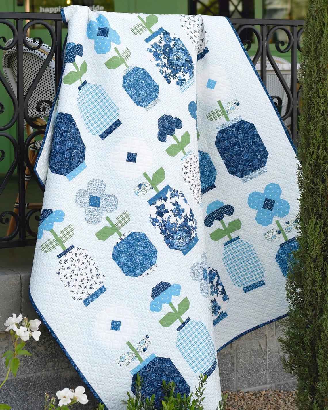 Blueprint Quilt Kit - Made With Ginger Jars Quilt Pattern by Camille ...