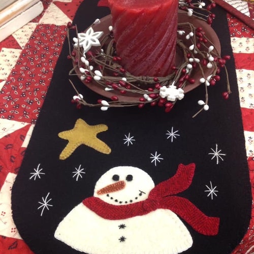 Chicks Wool Applique Candle Mat Pattern and Felt Kit BR 136 - Etsy