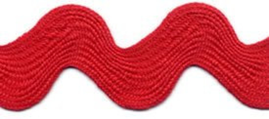 5 Yards Red Jumbo Ric Rac - Etsy