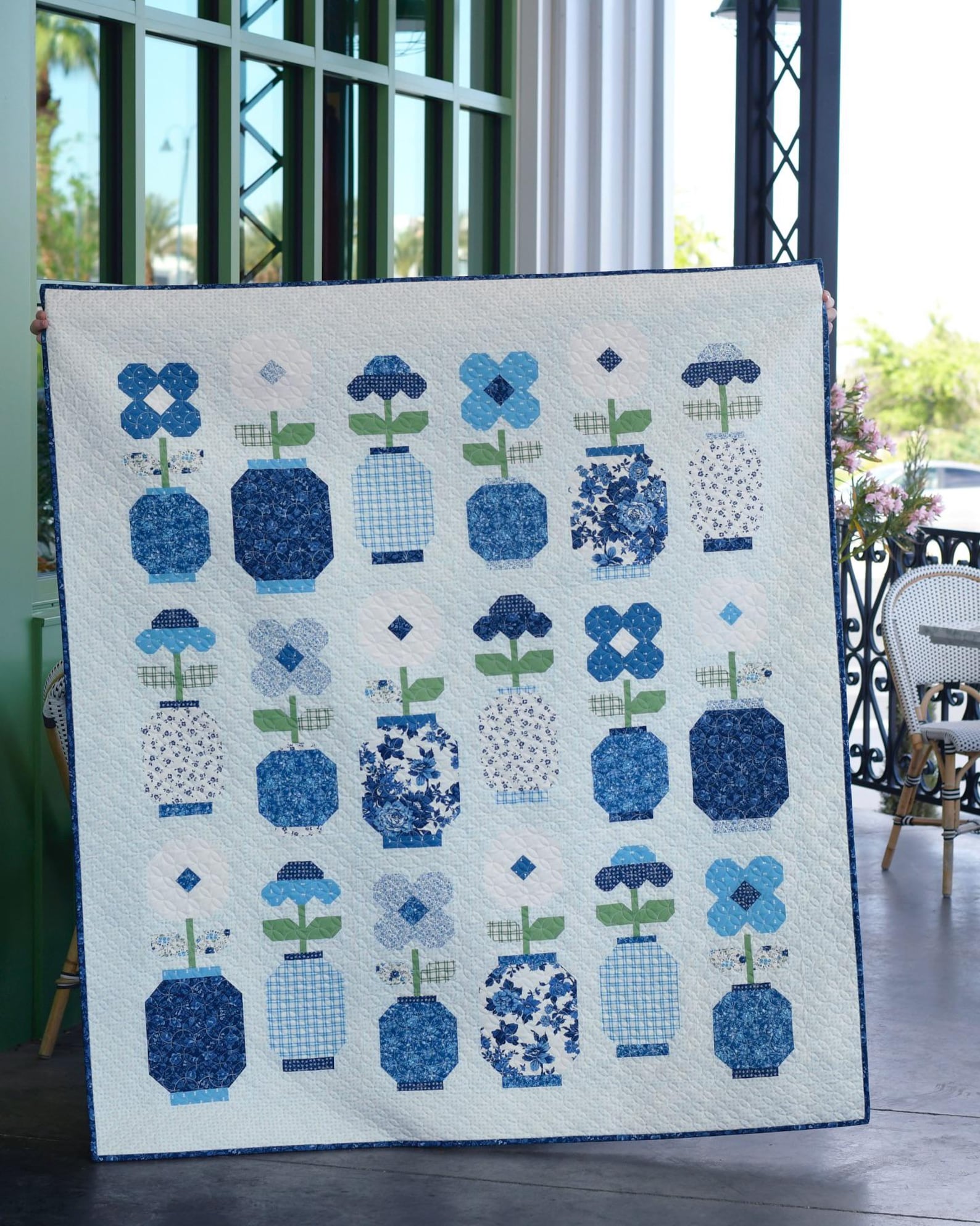 Blueprint Quilt Kit - Made With Ginger Jars Quilt Pattern by Camille ...