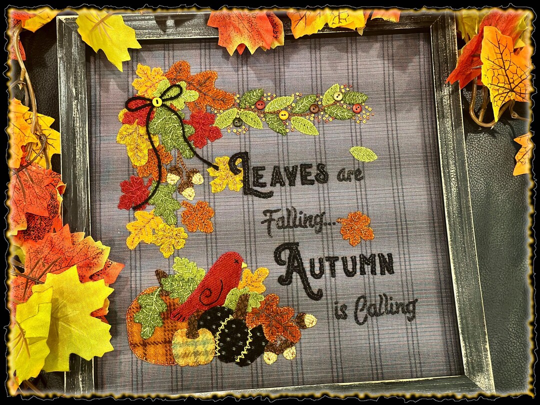 Leaves Are Falling - WHISPERS of FALL Stitch Along - Block #11 - Wool ...