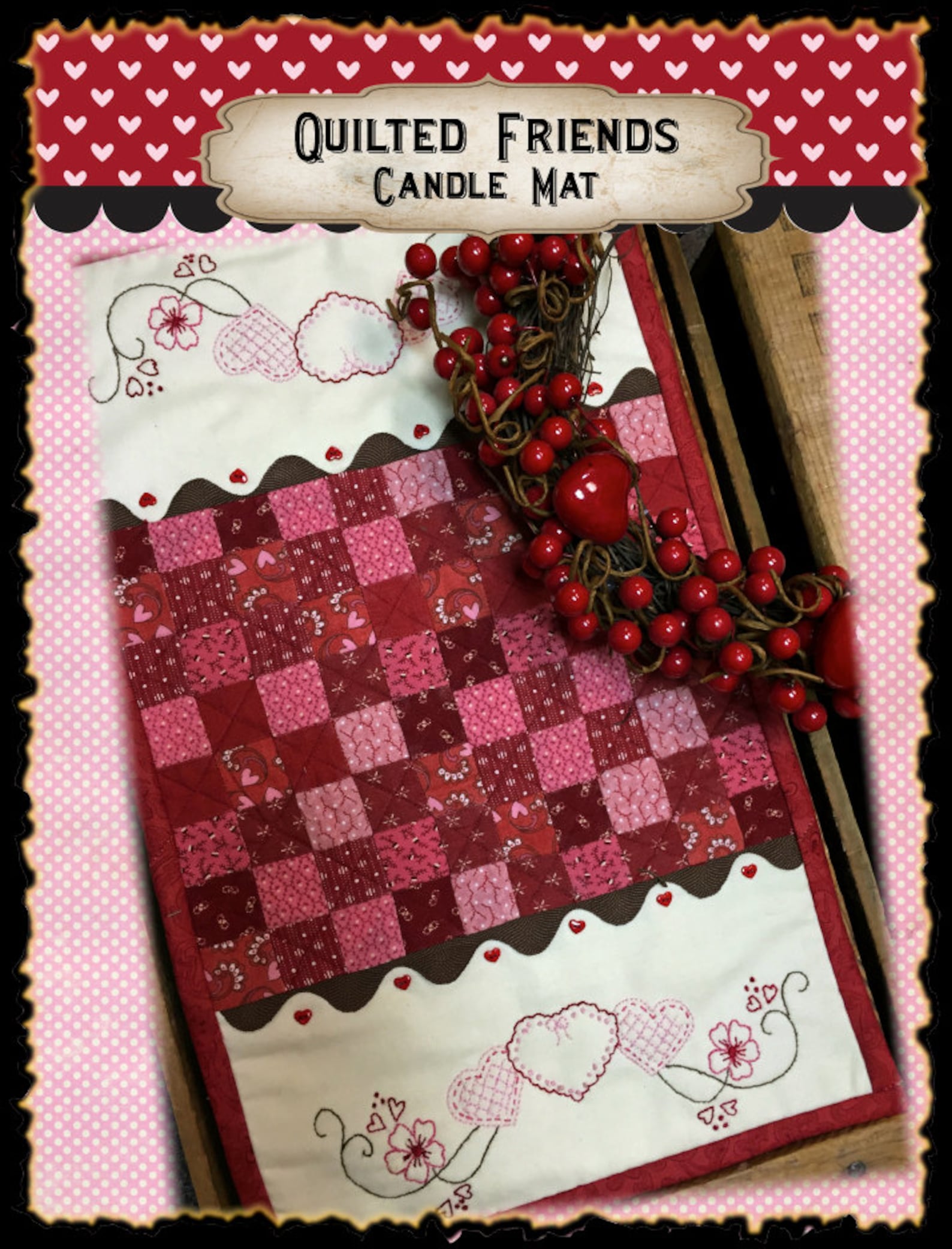 Quilted Friends Candle Mat PDF PATTERN - Etsy
