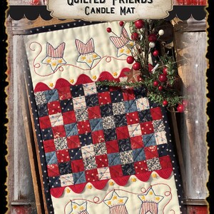 Quilted Friends Candle Mat Patterns With Buttons - Etsy