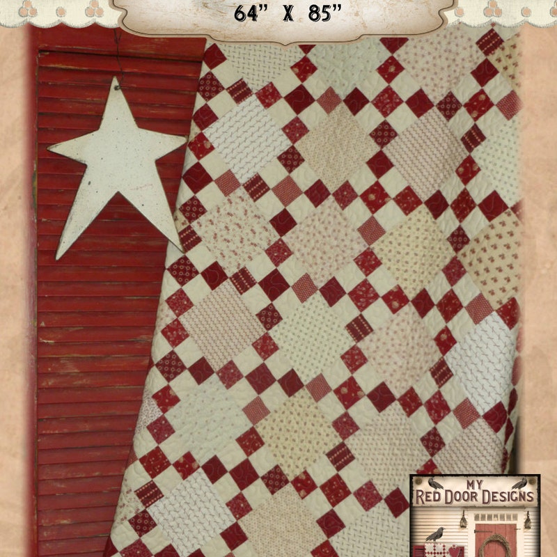 Primitive Rag Quilt - Etsy