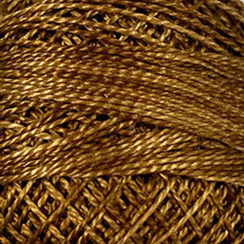 Valdani Pearl Cotton Size 12 - Color O154 Dark Antique Gold - Etsy