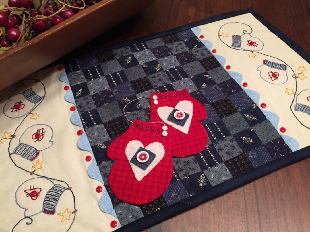 Quilted Friends Candle Mat PDF PATTERN - Etsy