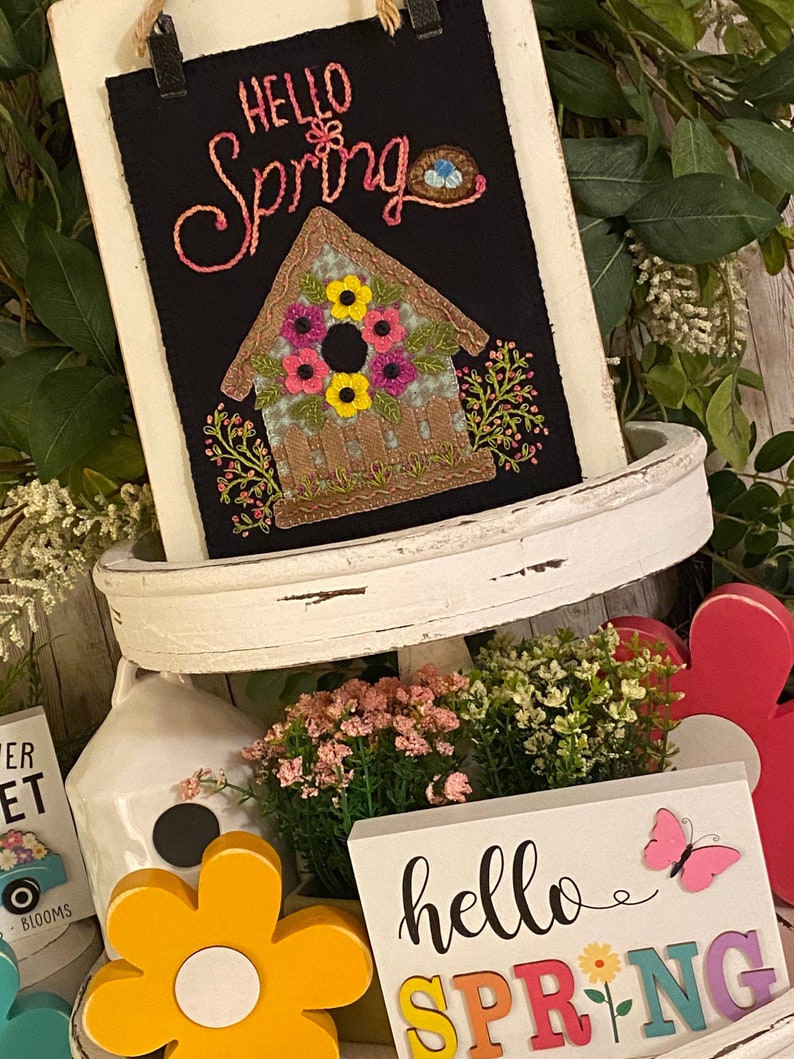 BIRD HOUSE Series Hello Spring -- KIT and Pattern -- #2 February for ...