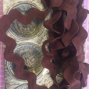 5 Yards Chocolate Brown Jumbo Ric Rac Brown - Etsy