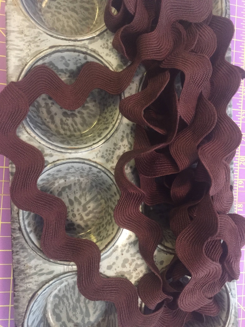 5 Yards Chocolate Brown Jumbo Ric Rac Brown - Etsy