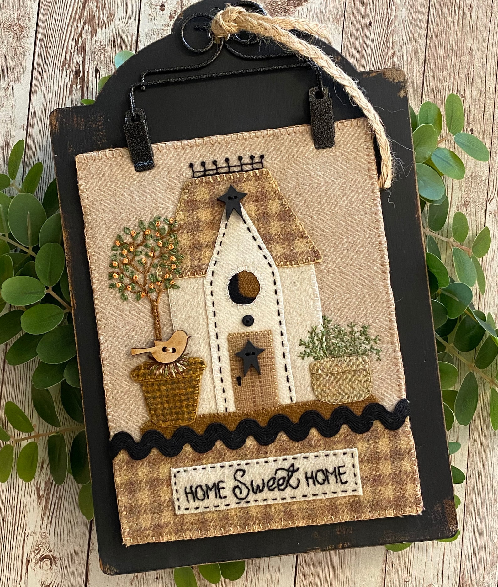 BIRD HOUSE Series Home Sweet Home PRINTED Pattern 4 - Etsy