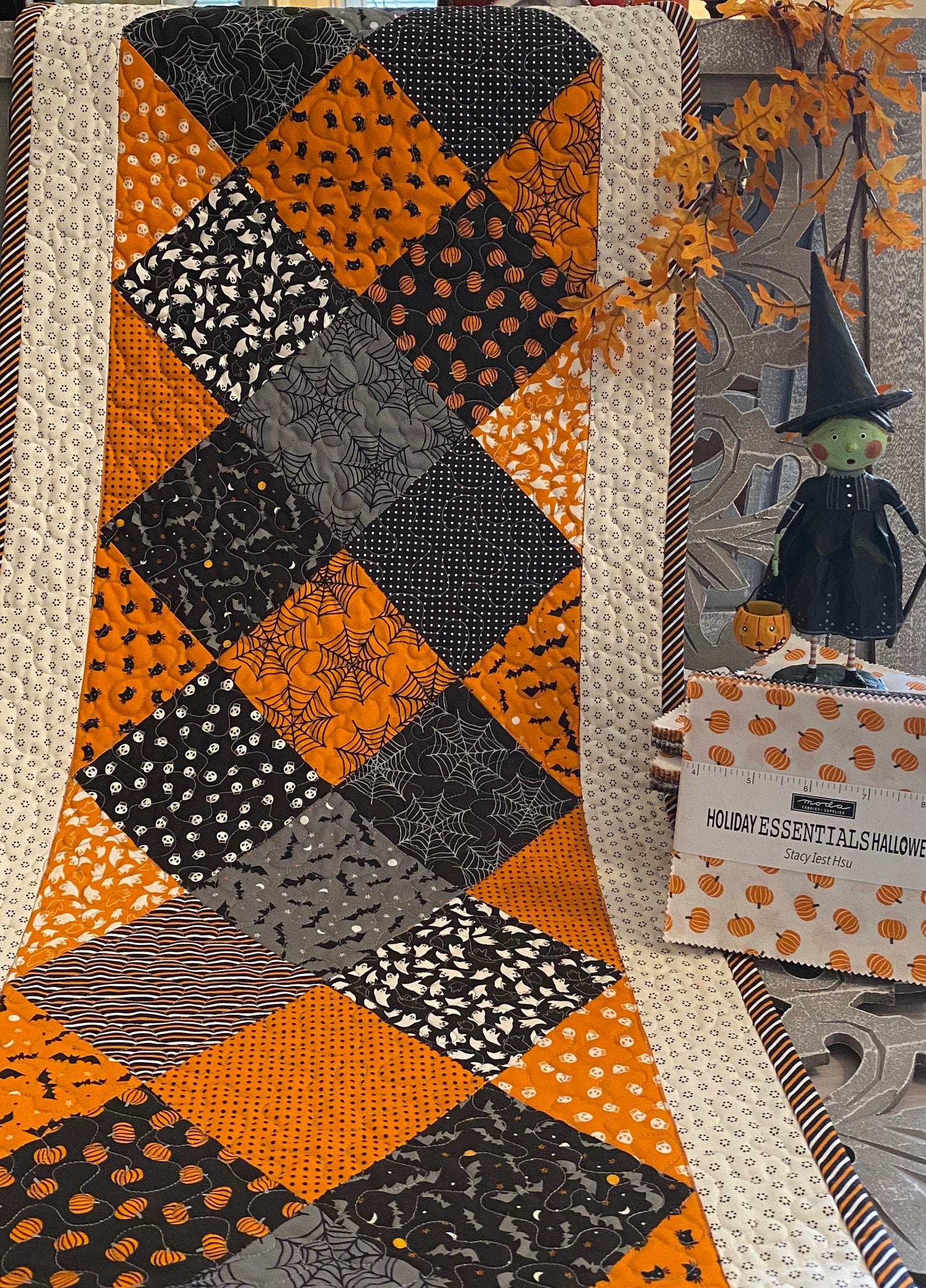 Halloween Table Runner -- PDF Quilt Pattern - Etsy