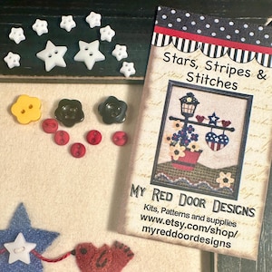 STARS, STRIPES & STITCHES -- Mystery Stitch Along - Block #4-- Wool ...