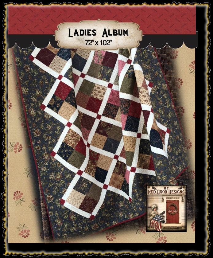 Ladies Album Quilt Pattern -- Pdf Pattern -- Instant Download Pattern ...