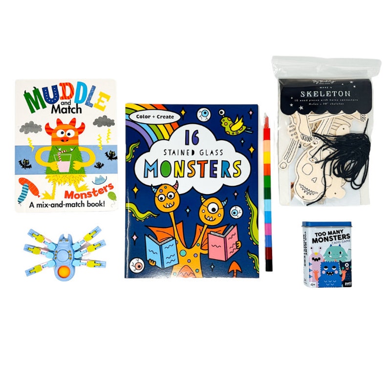 Creepy Creatures {ages 3-6} Halloween Busy Bag/boo Basket - Etsy