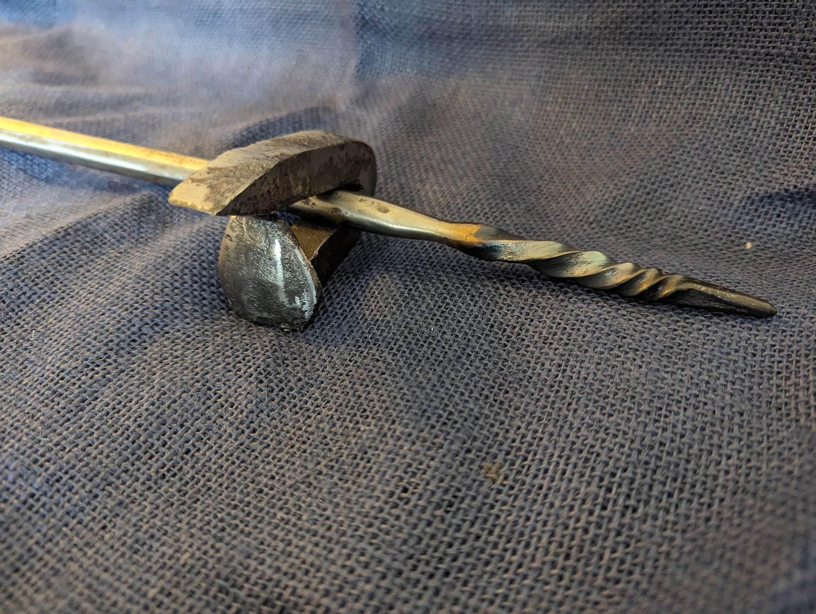 Hand Forged Beer Spike With Burl Wood Handle Bierstacheln, Gift for ...