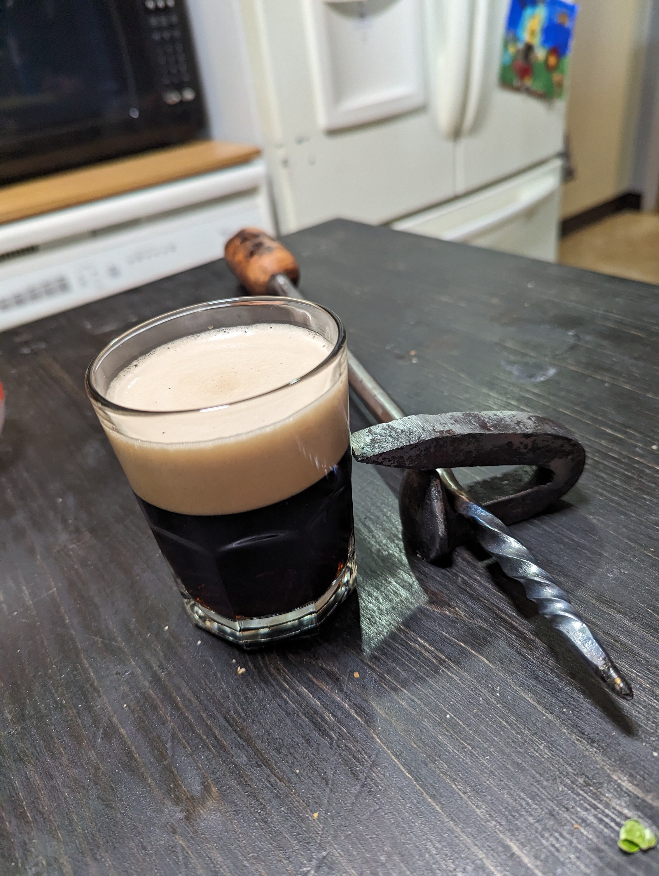 Hand Forged Beer Spike With Burl Wood Handle Bierstacheln, Gift for ...