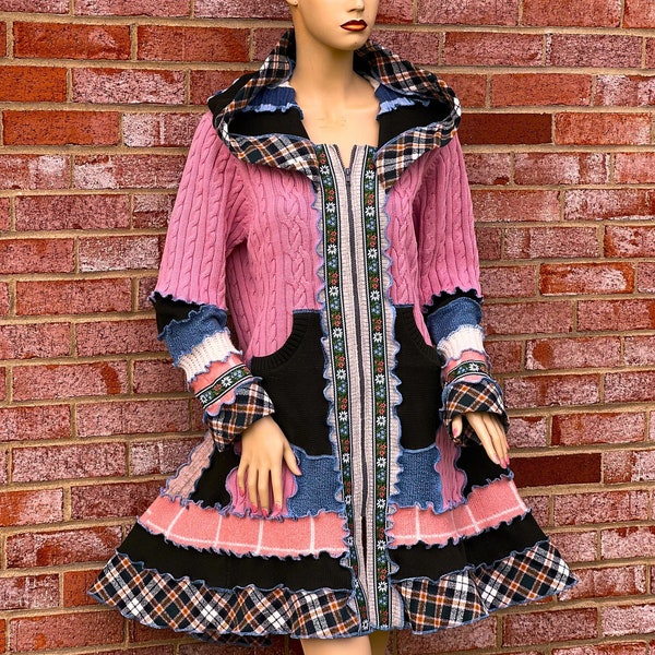 Patchwork Hoodie - Etsy