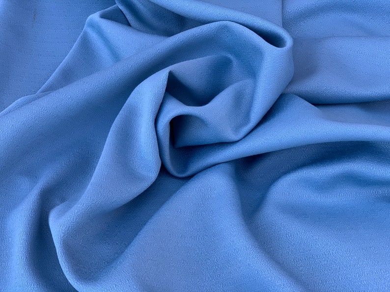 Cornflower Blue Apparel Fabric by the Yard Designer Fabric - Etsy