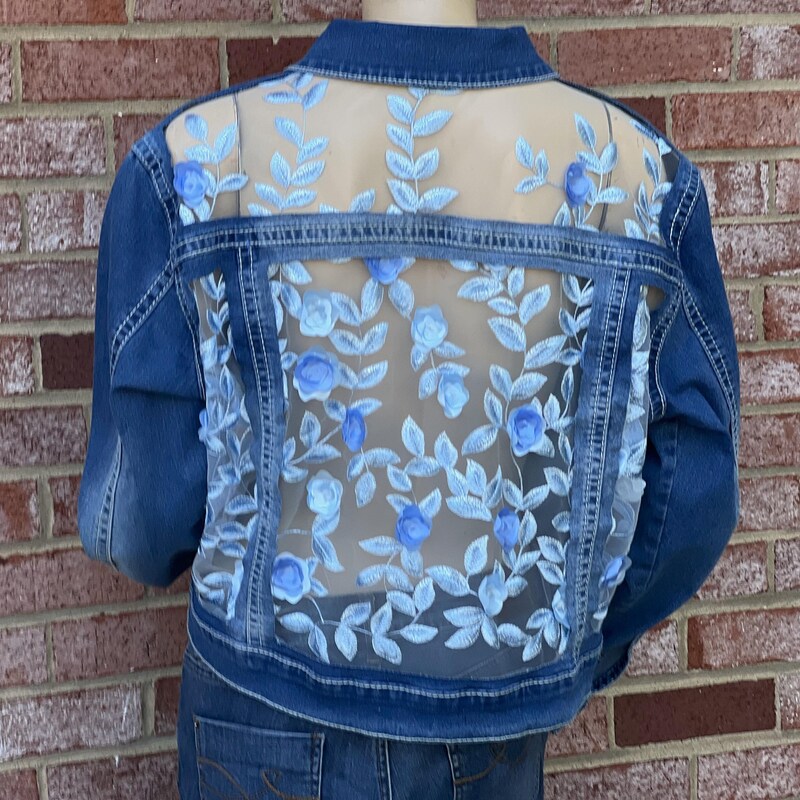 Denim Lace Jacket - Etsy