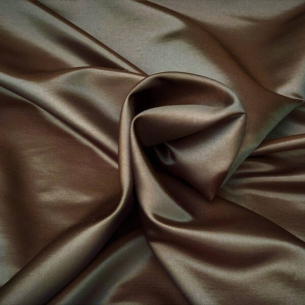 Brown Satin Dress - Etsy