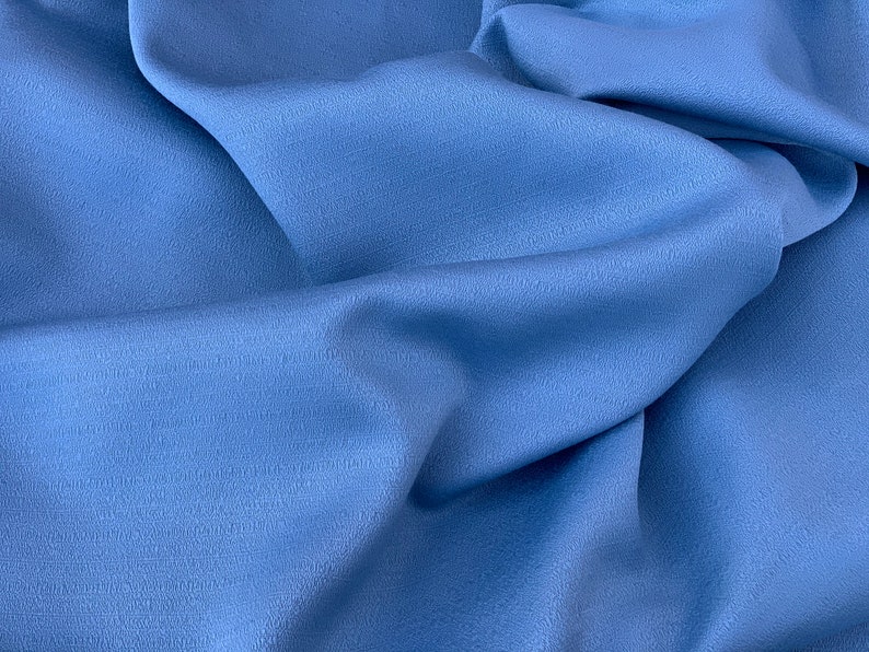 Cornflower Blue Apparel Fabric by the Yard Designer Fabric - Etsy