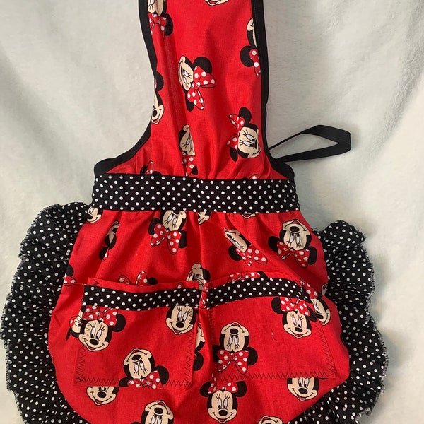 Minnie Mouse Apron - Etsy