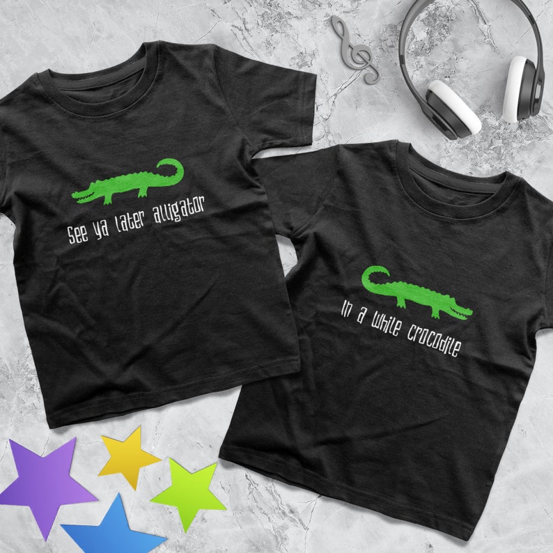 See Ya Later Alligator in a While Crocodile Matching Shirts - Etsy