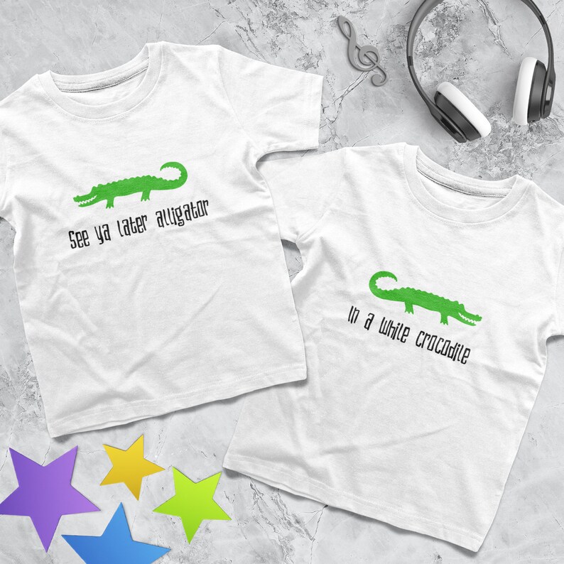 See Ya Later Alligator in a While Crocodile Matching Shirts - Etsy