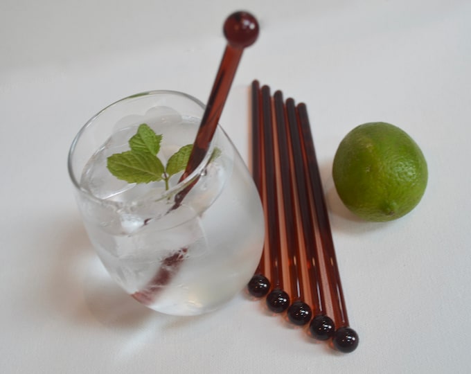 Glass Swizzle Sticks, Custom Swizzle Sticks, Amber Swizzle Sticks ...