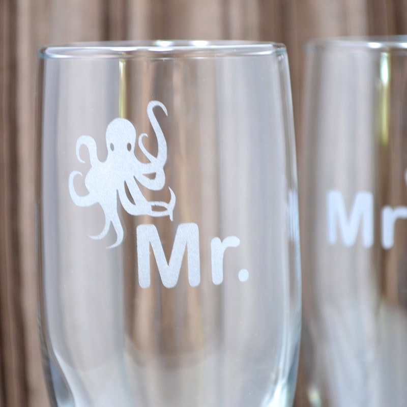 Octopus Wine Glasses - Etsy