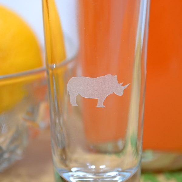Frosted Glass Rhino - Etsy