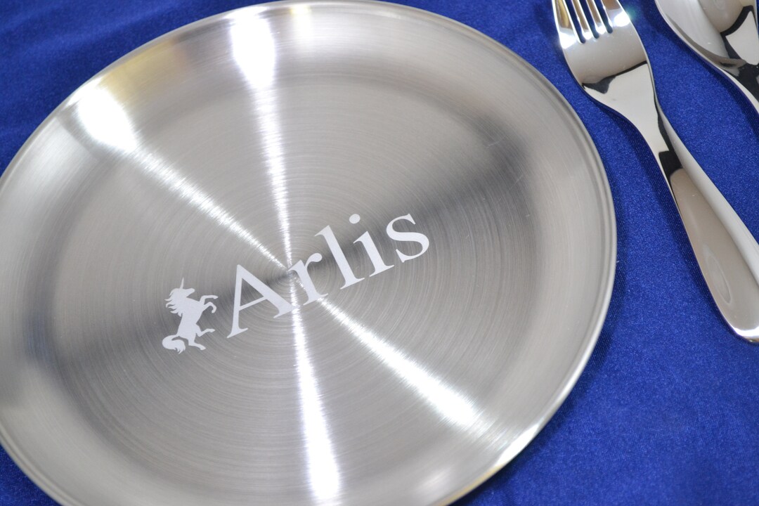 Personalized Plate and Silverware Set, Kid's Silverware, Customized ...
