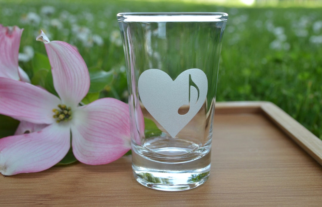 Shot Glass, Music Note Shot Glass, Music Shot Glass, Party Favor, Music ...