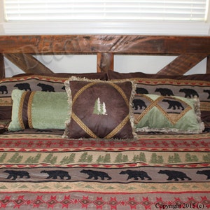 Timber Frame Trestle Bed Rustic Bed, Big Timber Bed, Queen Bed, King ...