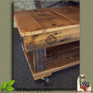 Factory Cart Coffee Table Antique Style Similar to Reclaimed Wood ...