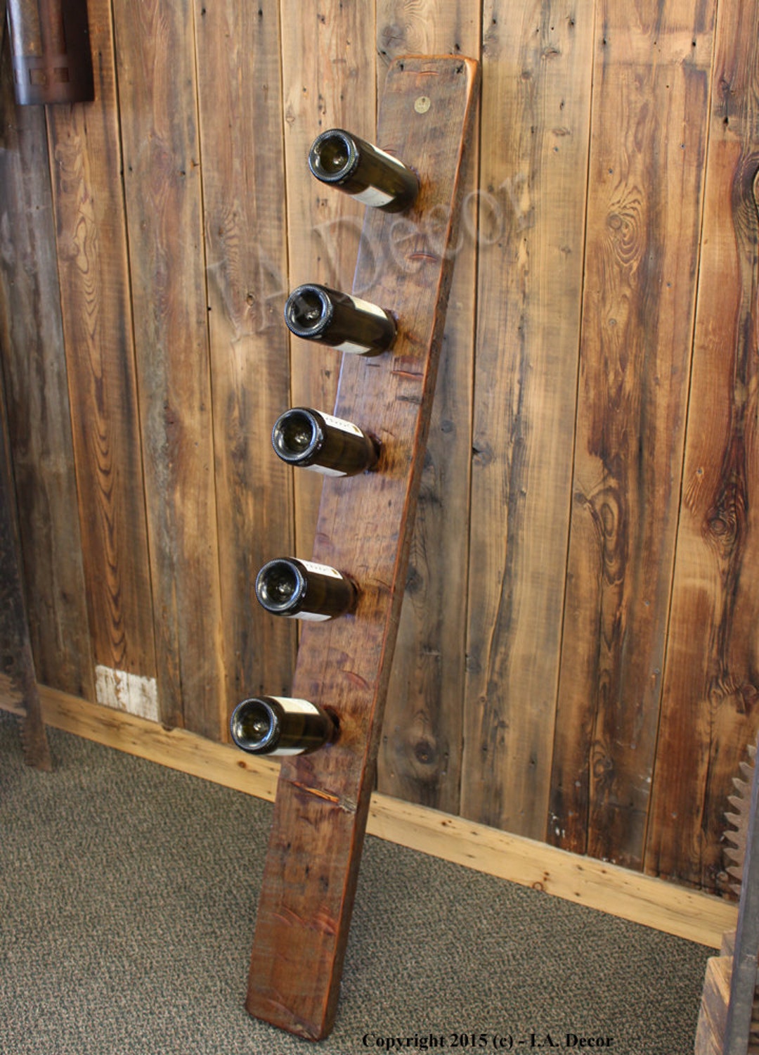 Wine Rack Riddling Rack Timber Wood 5 Bottle Wine Rack Wall Wine Rack ...