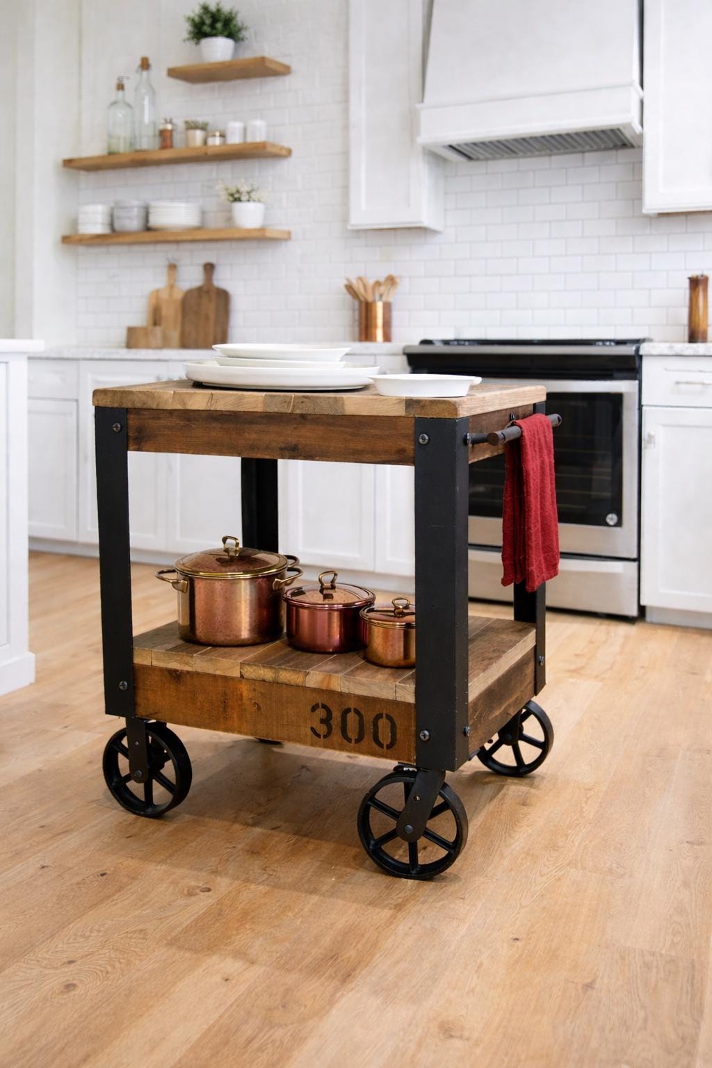 Cart Table Cart Island Factory Cart Table With Large Wheels Similar ...