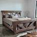 Timber Frame Trestle Bed - Rustic Bed, Big Timber Bed, Queen Bed, King ...