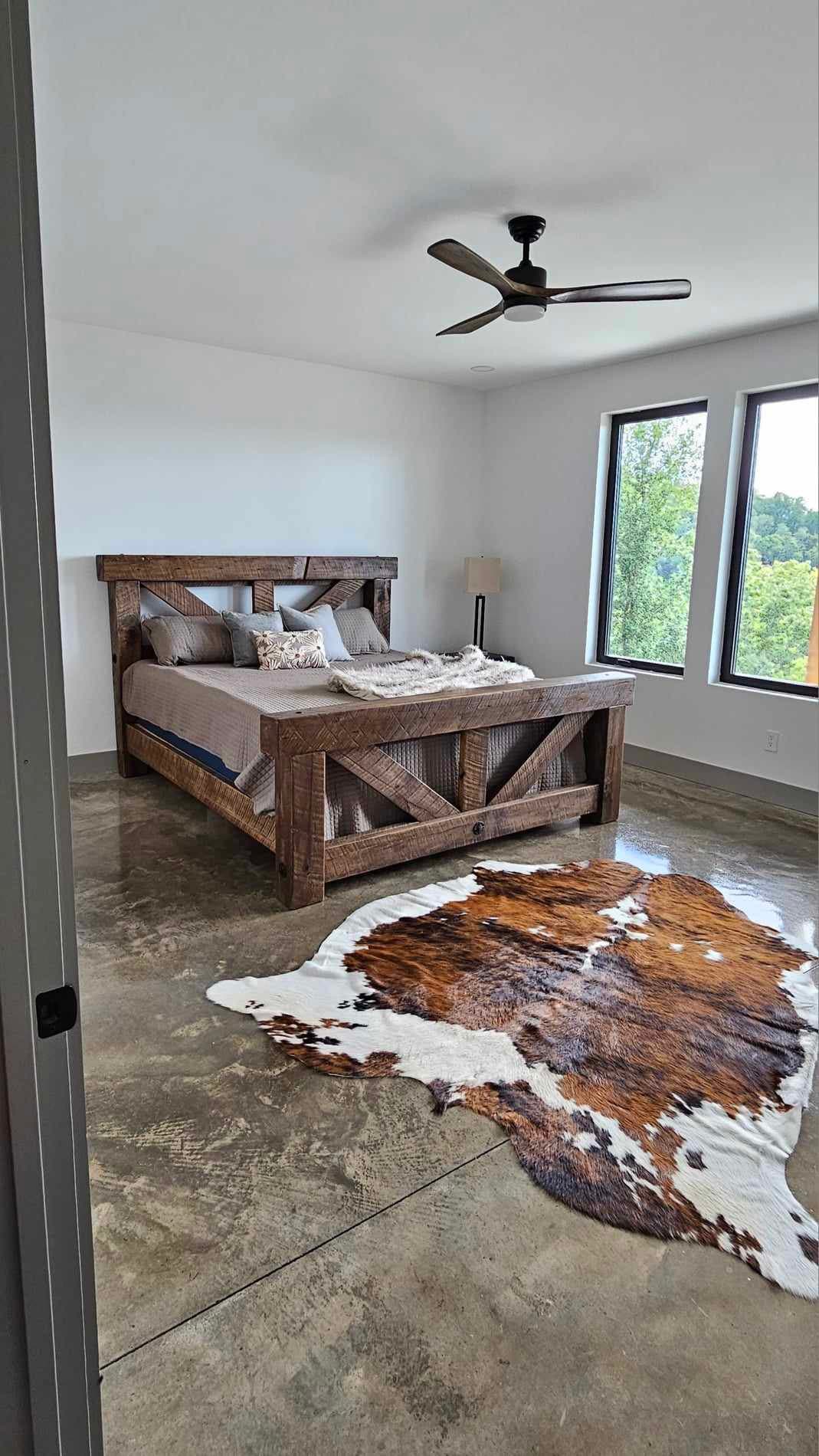 Timber Frame Trestle Bed - Rustic Bed, Big Timber Bed, Queen Bed, King ...