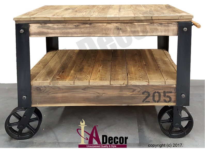 Cart Table Cart Island Factory Cart Table With Large Wheels Similar ...