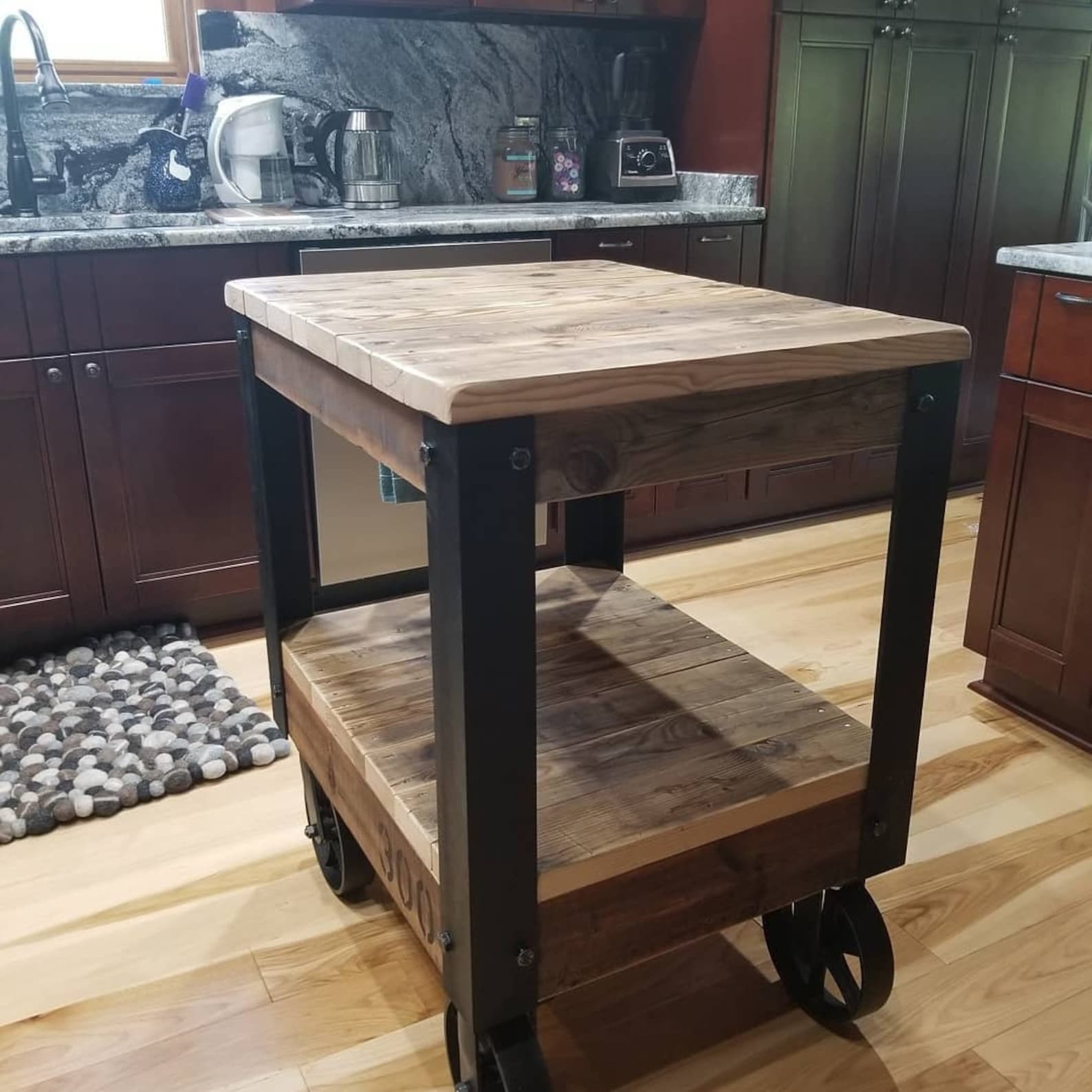 Cart Table Cart Island Factory Cart Table With Large Wheels Similar ...