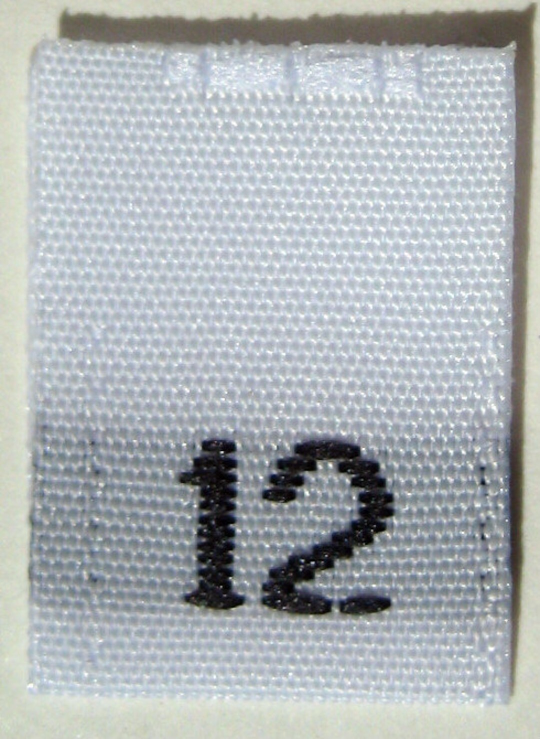 50 Pcs White Woven Sew Clothing Labels, Toddler Size Tags Size 12 ...