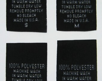 Polyester Care Label - Etsy
