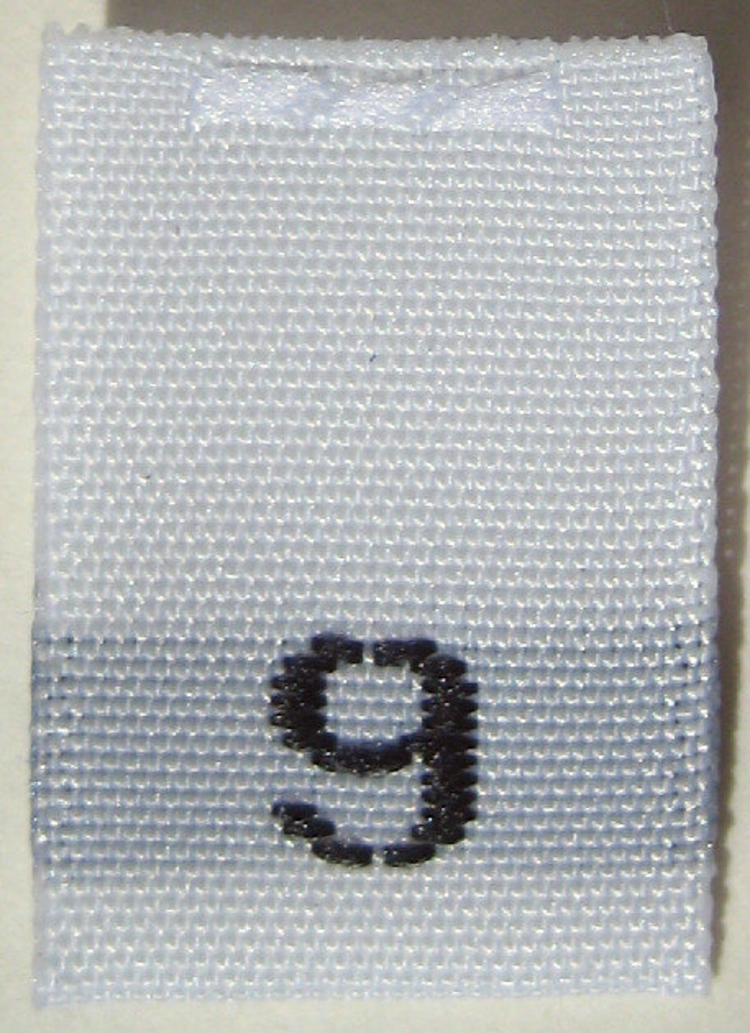 50 Pcs White Woven Sew Clothing Labels, Toddler Size Tags - Size 9 ...