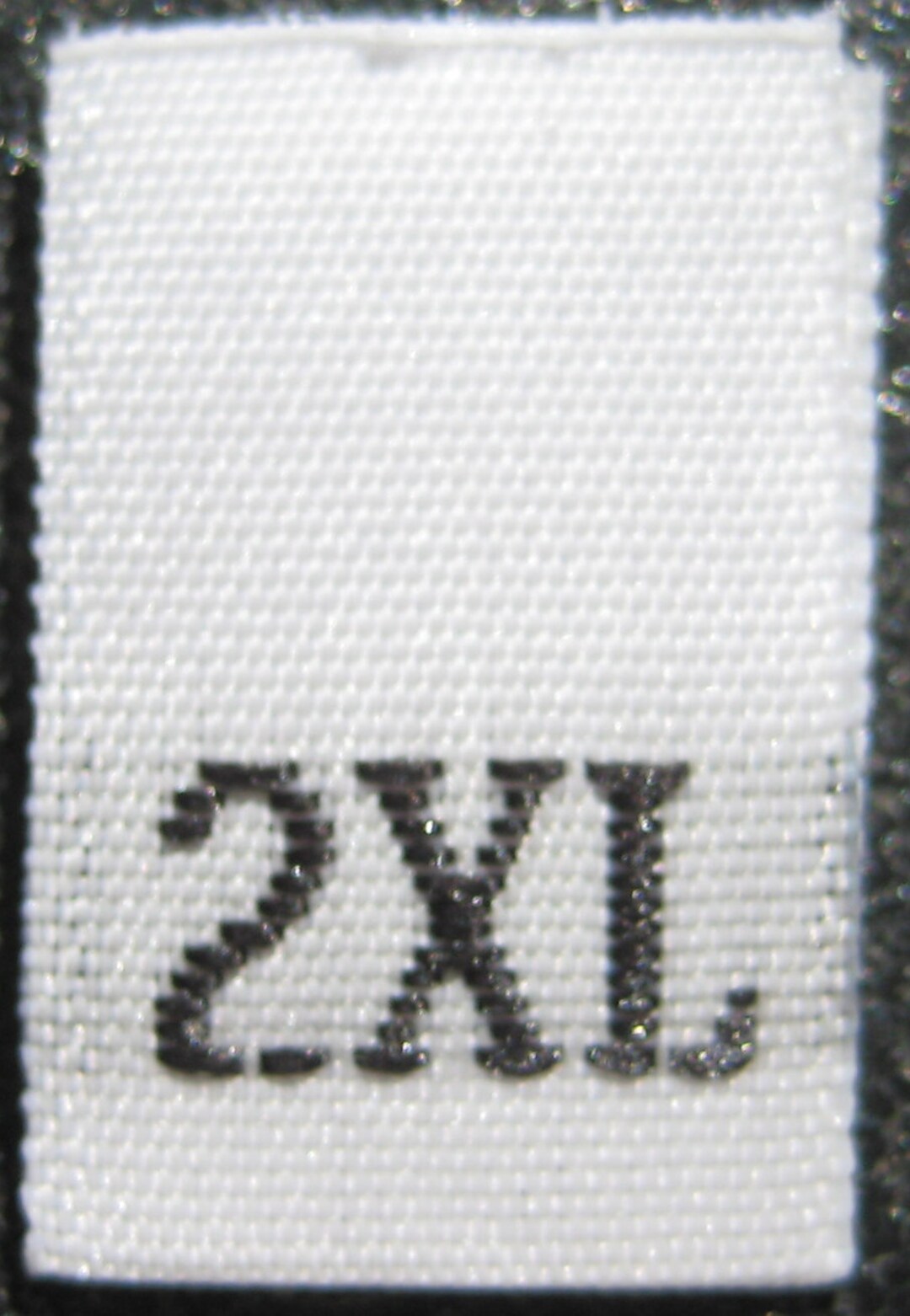 100 Pcs White Woven Clothing Sewing Labels, Letter Size Tags - Extra ...