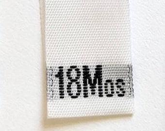Kids Clothing Size Labels - Etsy