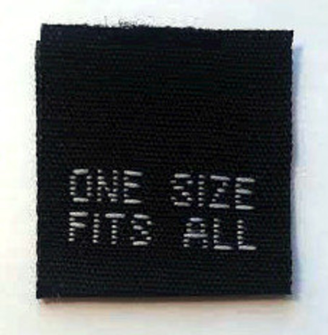 500 Pcs Black Woven Clothing Labels Care Label One Size - Etsy
